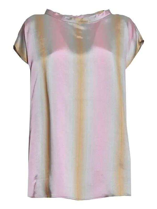 Aspesi Striped Short Sleeve Top - Multicolour