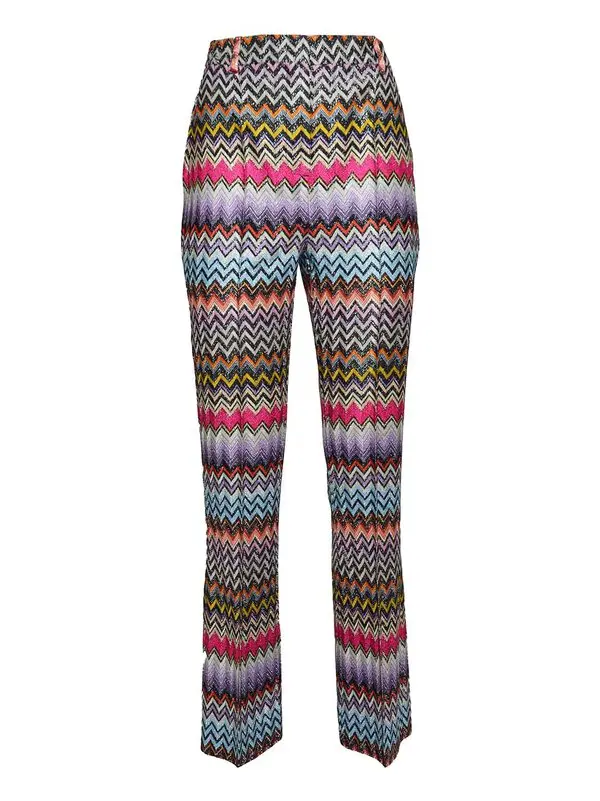 Missoni Zigzag Pattern Trousers - Multicolour/nero
