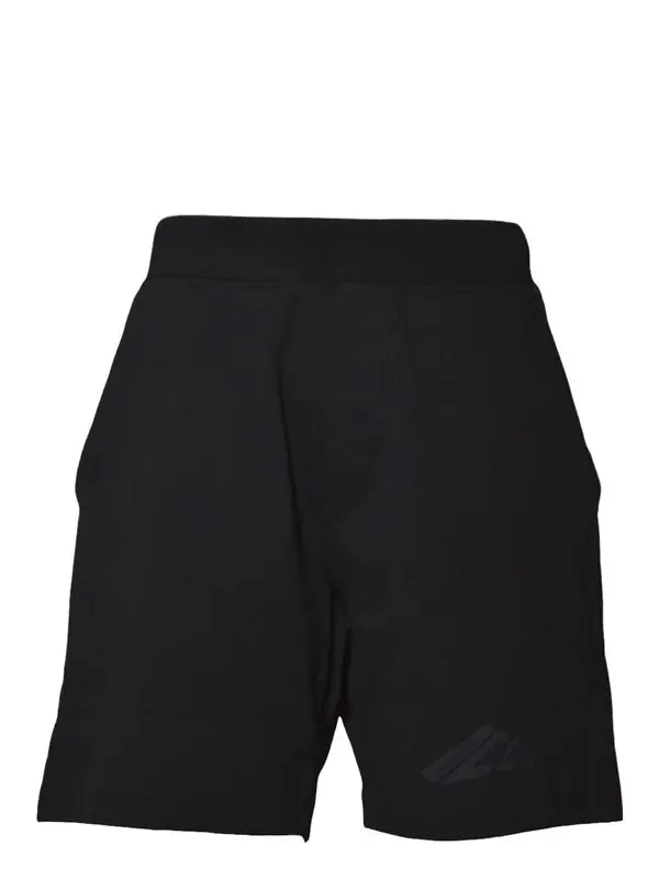 Dsquared2 Black Cotton Shorts With Logo Detail - Nero