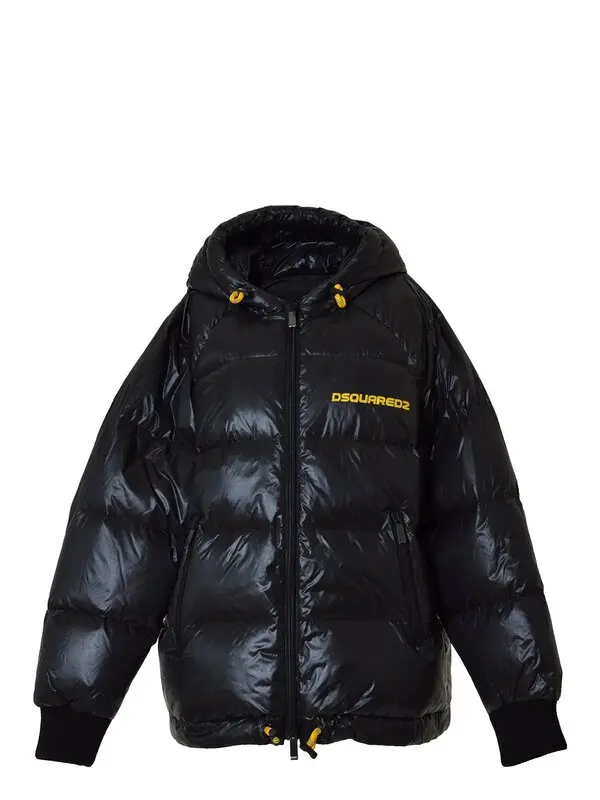 Dsquared2 Hooded Down Jacket - Nero