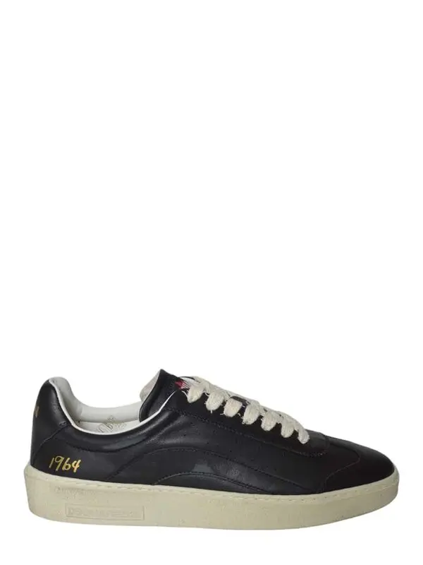 Dsquared2 Leather Lace-up Sneakers - Nero