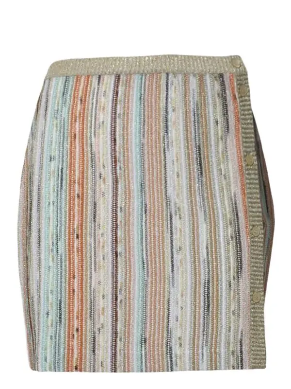 Missoni Striped Beaded Mini Skirt - Multicolour