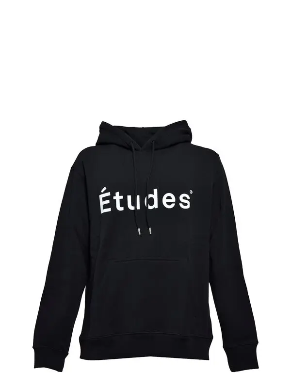 ETUDES Tudes Organic Cotton Sweatshirt With Maxi Logo Print - Nero