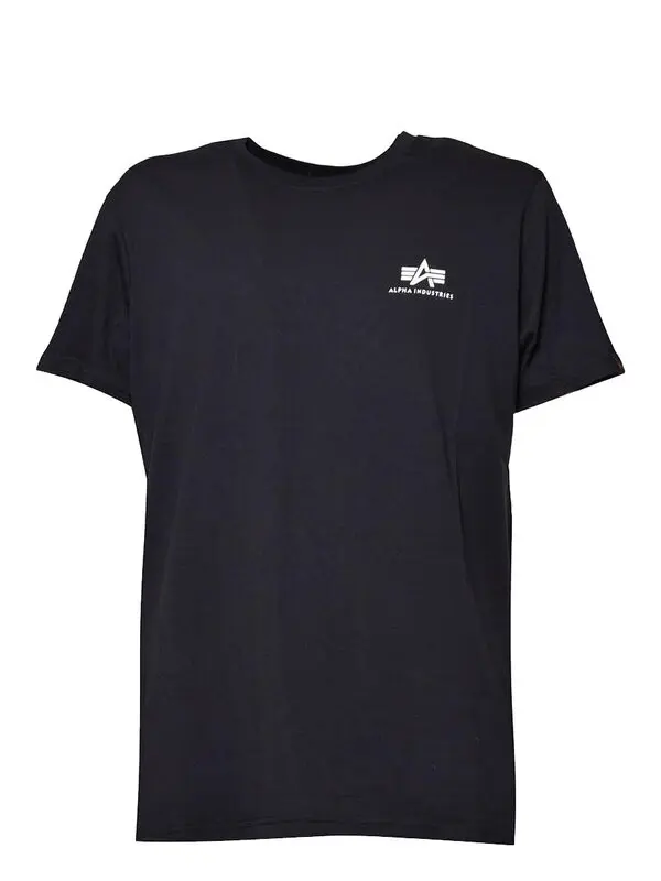Alpha Industries T-shirt With Logo - Nero