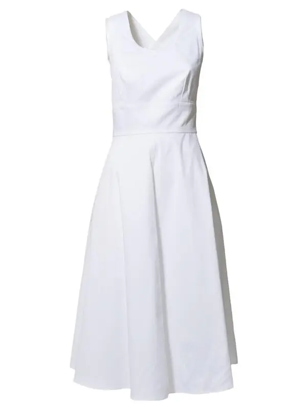 Aspesi Sleeveless Midi Dress - Bianco