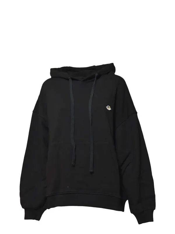 Fiorucci Embroidered Logo Hoodie - Nero