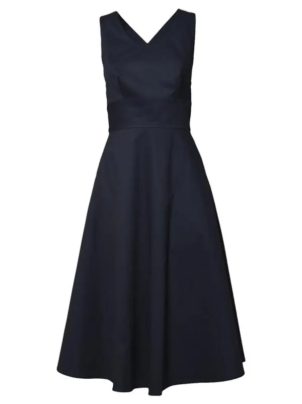 Aspesi Sleeveless V-neck Midi Dress - Blu Notte