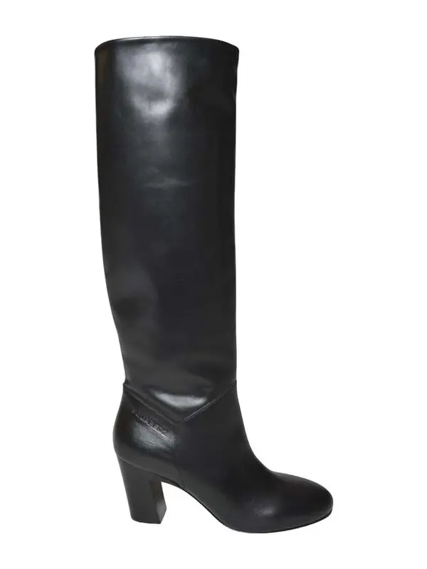 Dsquared2 Knee High Leather Boots - Nero