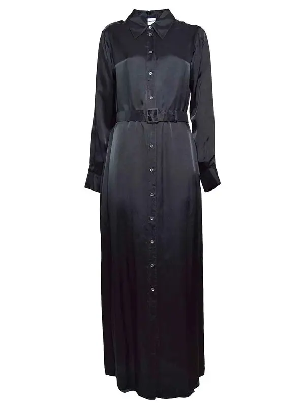 Aspesi Maxi Shirt Dress - Nero