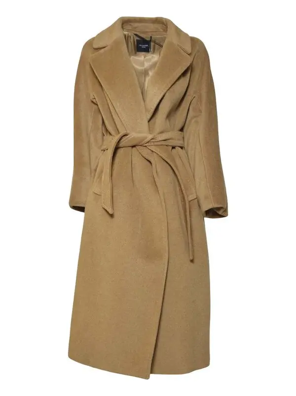Max Mara Belted Wool Coat - Cammello
