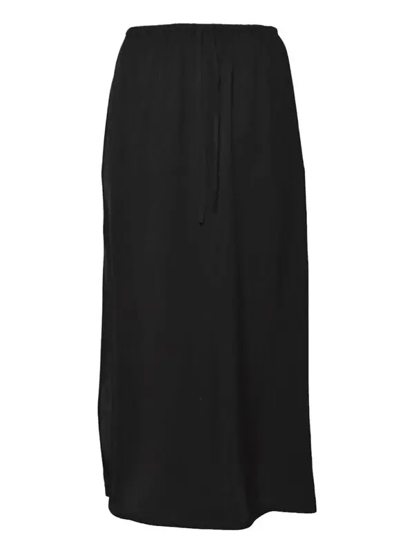 COVERT Maxi Skirt With Drawstring Waist - Nero
