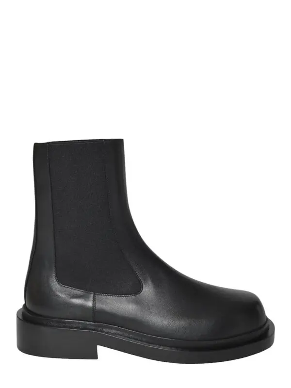JIL SANDER Leather Chelsea Boots - Nero