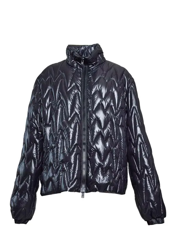 MSGM Quilted Down Jacket - Nero