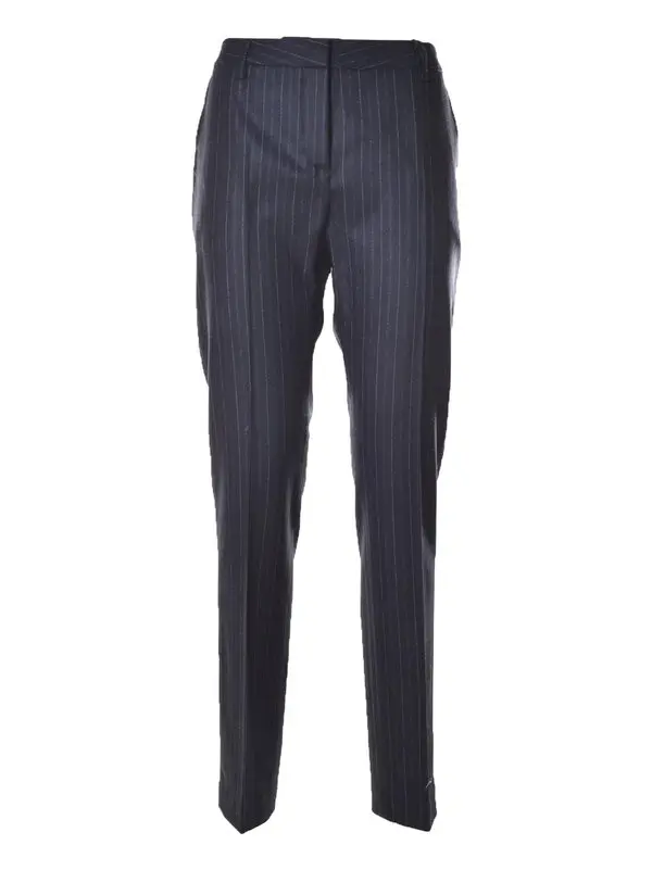 TONELLO Tailored Striped Trousers - Blu
