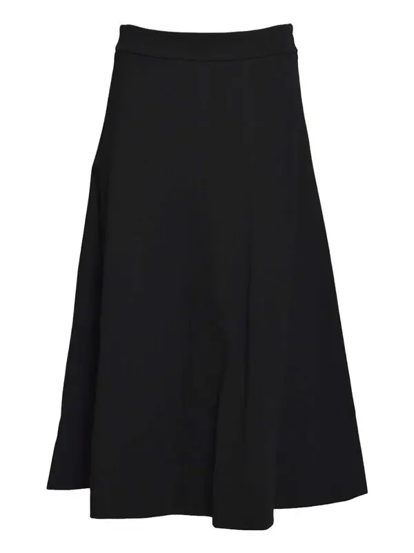 ROOM 52 A-line Midi Skirt - Nero