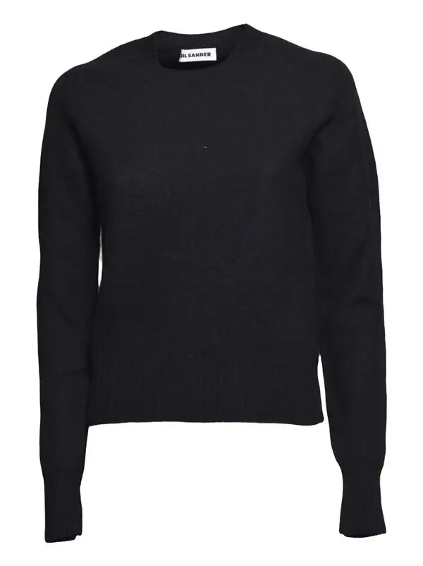 JIL SANDER Crew Neck Pullover - Nero