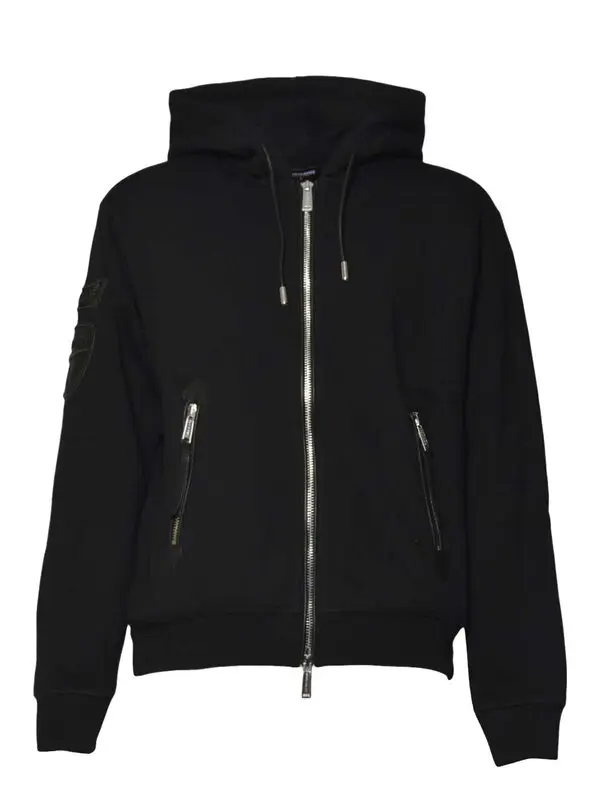 Dsquared2 Ducati Zip Up Hoodie - Nero