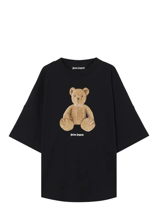 Palm Angels Bear Graphic T-shirt - Black