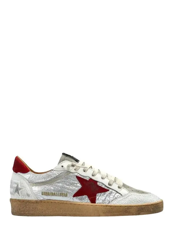 GOLDEN GOOSE Ball Star Sneakers - Silver