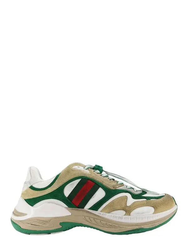 Gucci Suede Sneaker - White