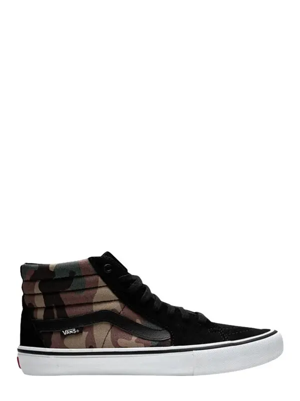 VANS Sk8-hi Pro "camo" High-top Sneakers - Black