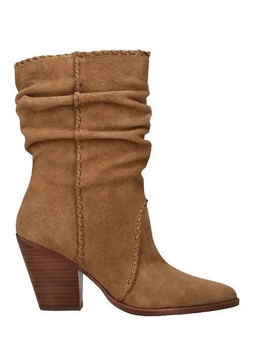 Dolce Vita Julith Suede High-leg Boots - Mid Brown