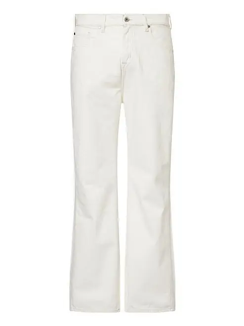 7 For All Mankind Brand-patch Wide-leg Denim Jeans - Salty
