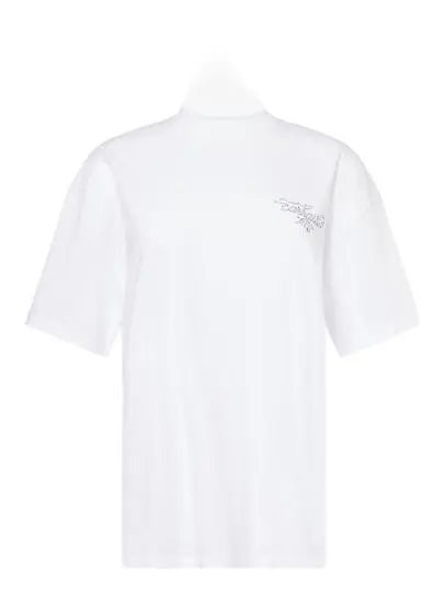 Carhartt Work In Progress Cotton T-shirt With Logo Print - White