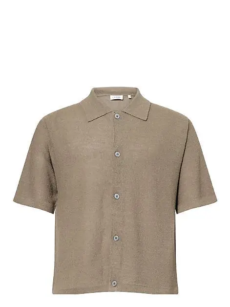 FRAME Light Linen-silk Cardigan - Dusty Beige