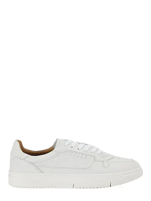 Steve Madden Cliff Leather Trainers - White