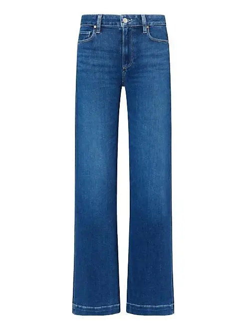 Paige Leenah High-rise Wide-leg Jeans - Venetian Breeze