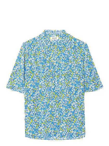 Zadig&Voltaire Floral-print Woven Blouse - Pear