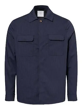 Eleventy Suede Shirt Jacket - Blue