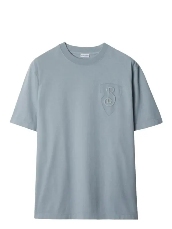 Burberry B-shield Embroidered Crewneck T-shirt - Gale