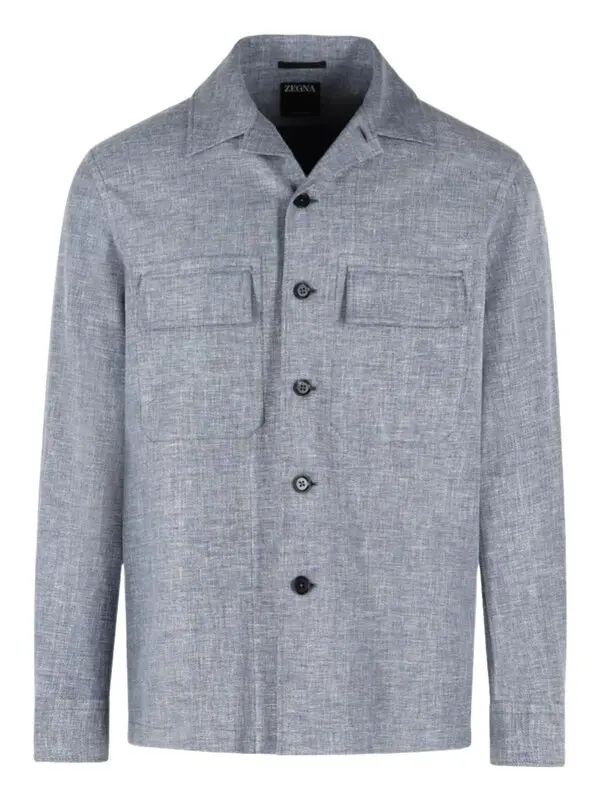 Zegna Button-up Flap-pocket Shirt - No