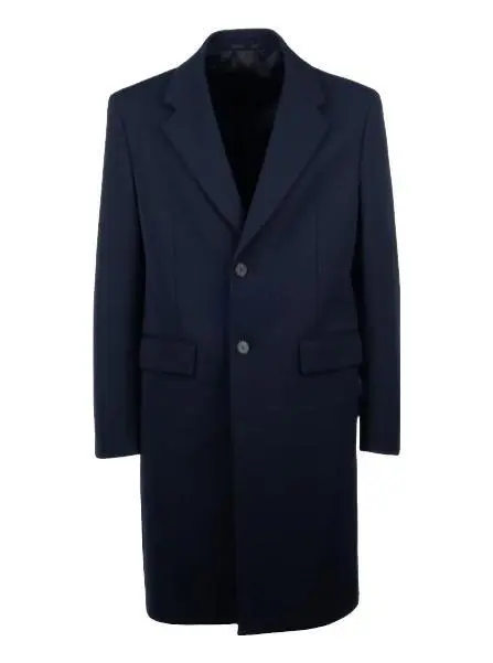 Prada Long Sleeved Tailored Coat - Blue