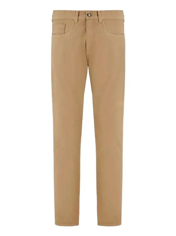 Canali Five-pocket Straight-leg Trousers - Beige