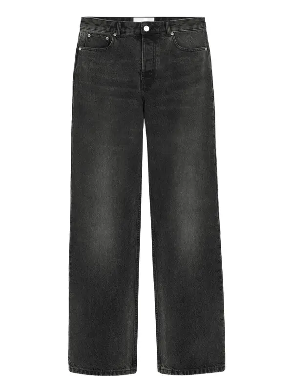 Ami Large Fit Jeans - Grey