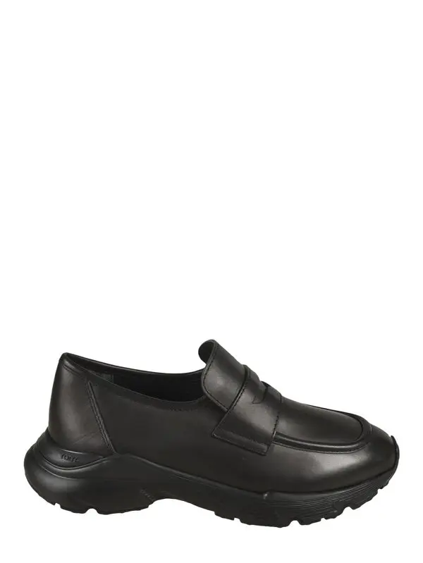 TOD'S Penny Bar Sporty Loafers - Black