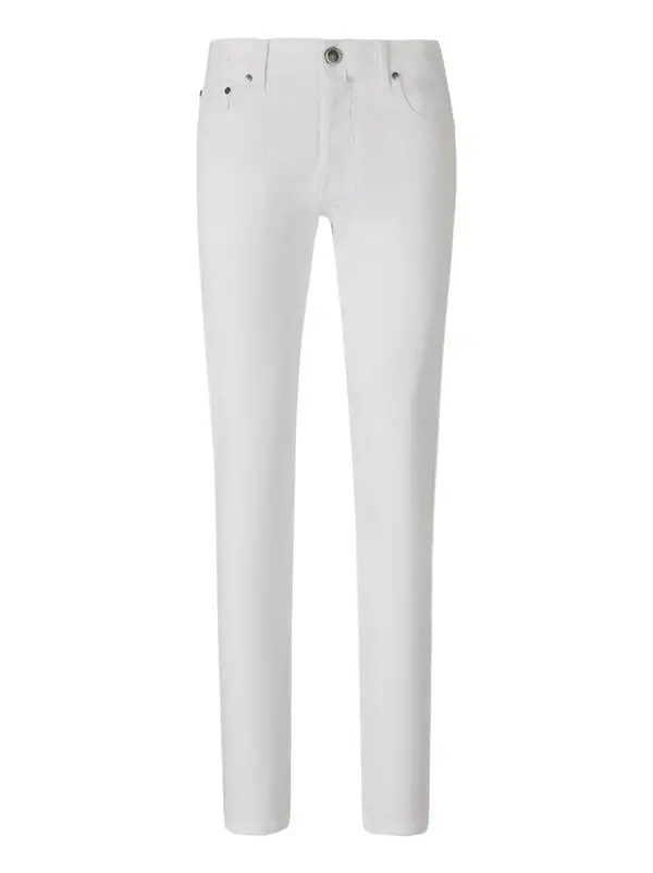 Jacob Cohen Belt Loop Jeans - White