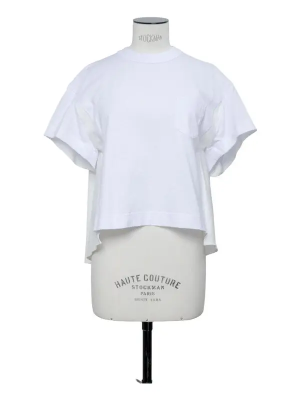 Sacai Short Sleeve Crewneck T-shirt - White