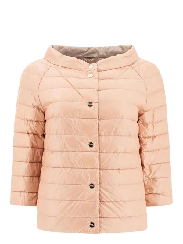 Herno Reversible Buttoned Padded Jacket - Nude
