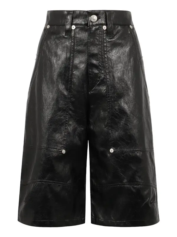 Isabel Marant Étoile High-waisted Straight-leg Shorts - Black