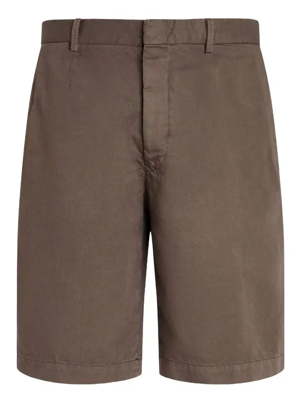 Zegna Chino Shorts - Dark Grey Brown