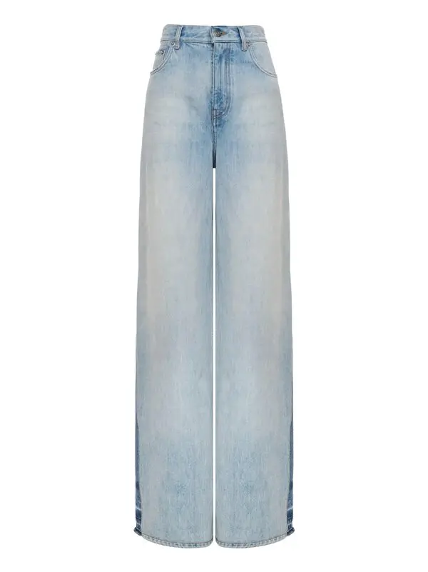 Chloé High-waisted Wide-leg Jeans - Elegant Blue