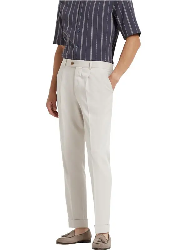 Brunello Cucinelli Tailored Twill Trousers - Multicolor