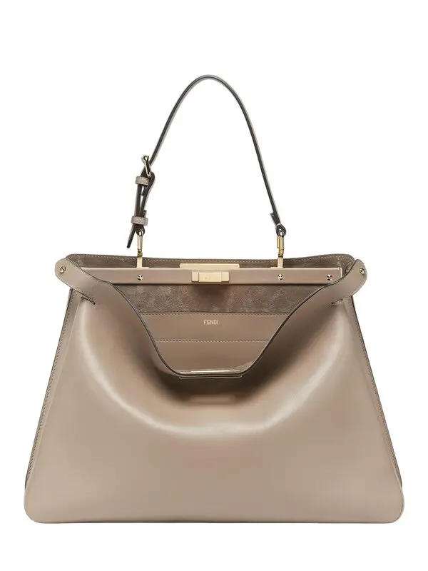 Fendi Peekaboo Soft Large Tote Bag - Dove-grey