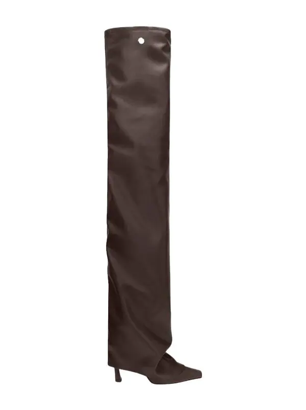 Attico The Robin Otk Thigh High Boots - Brown