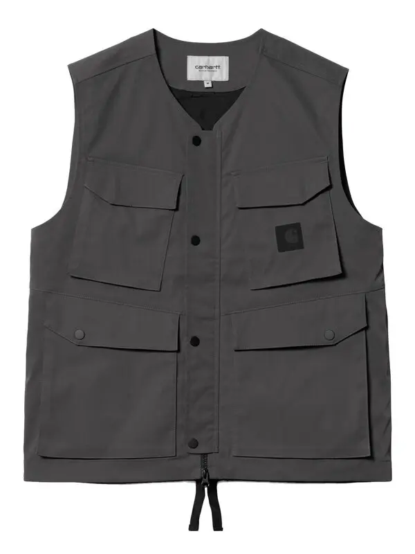 Carhartt Work In Progress Balto Logo-patch Gilet - Black