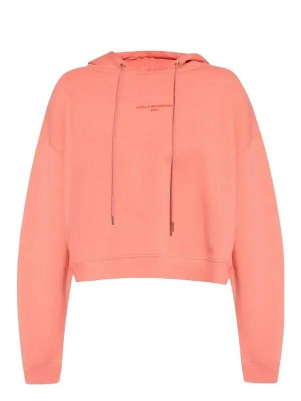 Stella McCartney Logo Detail Drawstring Hoodie - Pink